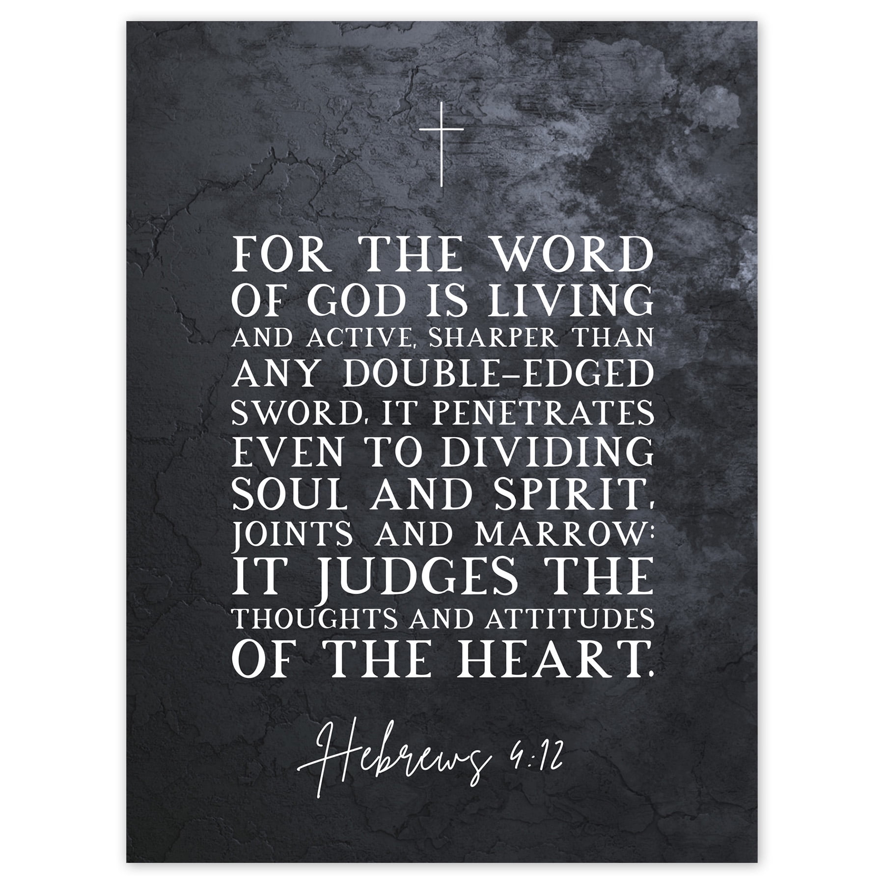 Hebrews 4:12 The Word of God is Living and Active Christian Bible Verse ...