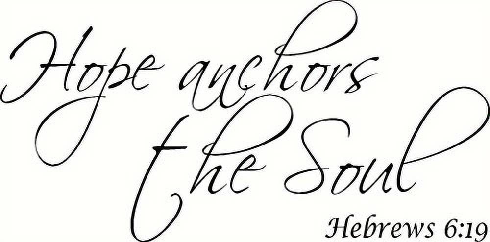 Hebrews 6:19, Bible Verse Vinyl Wall Decal by Scripture Wall Art, 11 ...