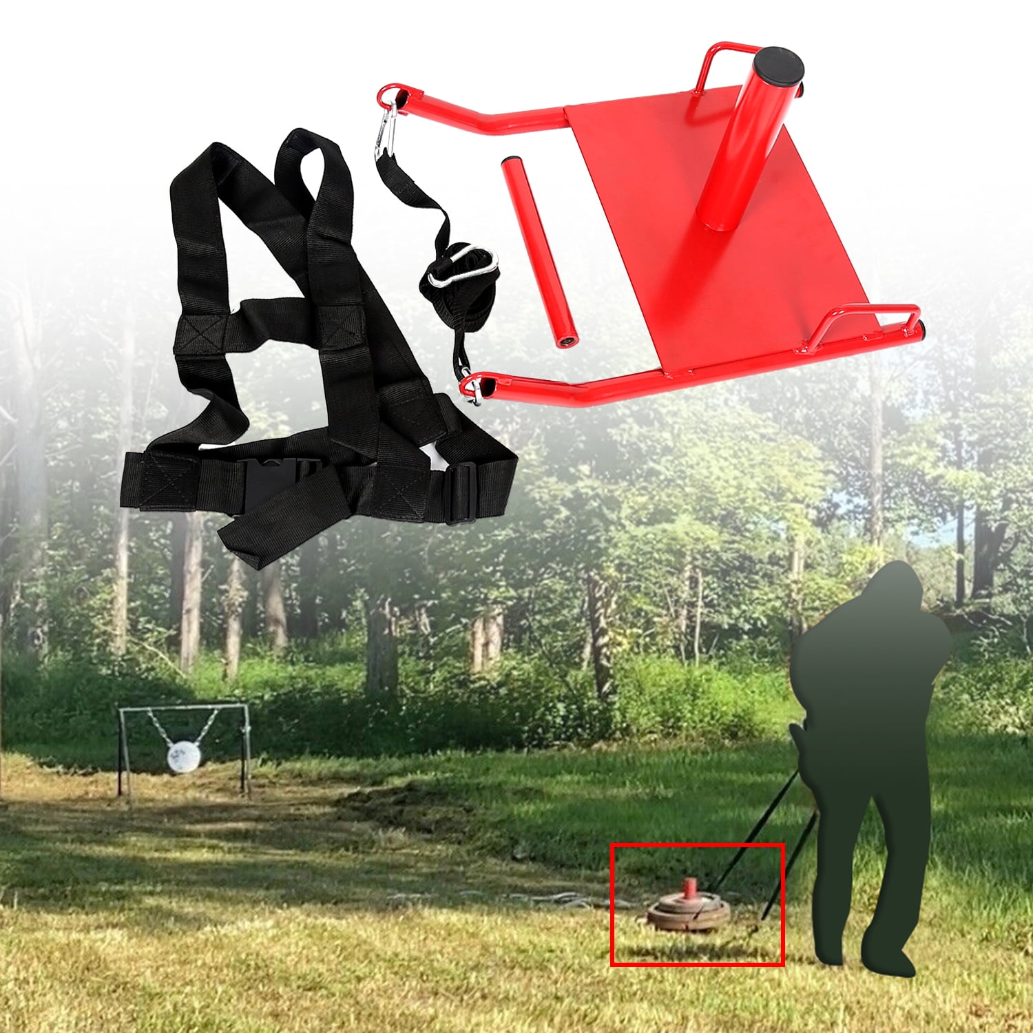 Hecasa Fitness Sled Weight Sled Push Pull Heavy High Training Sled Drag ...