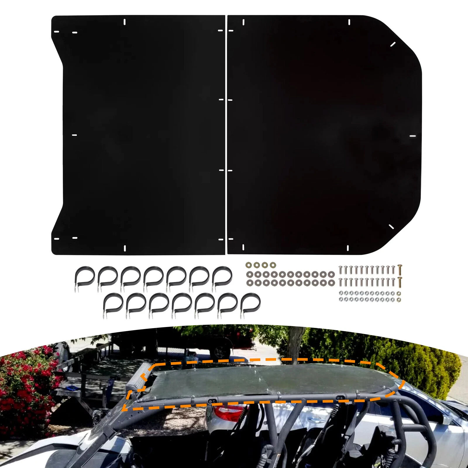 Hecasa Hard Top Roof For 17-22 Can-Am Commander Max / Maverick Max ...