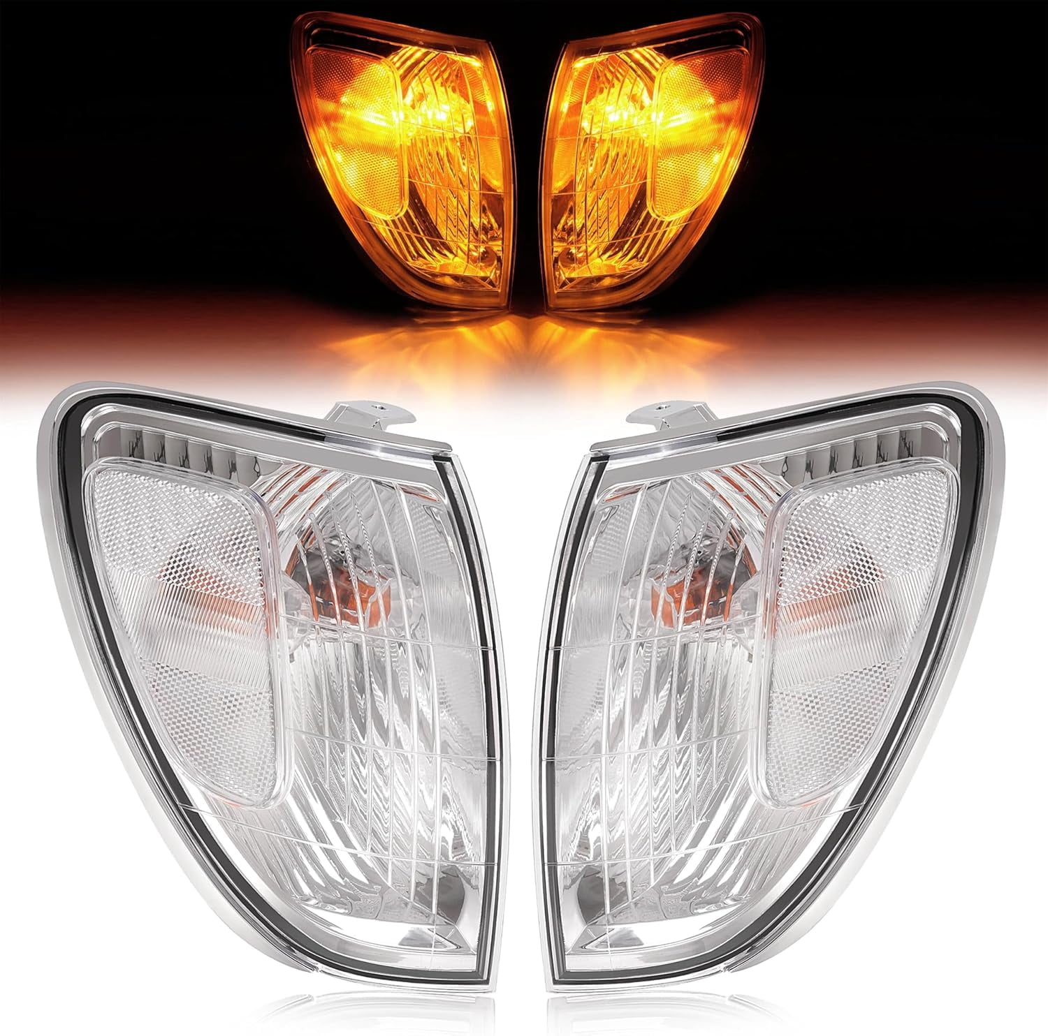 Hecasa Pair Corner Lights Compatible with 1998-2004 Toyota Land Cruiser ...