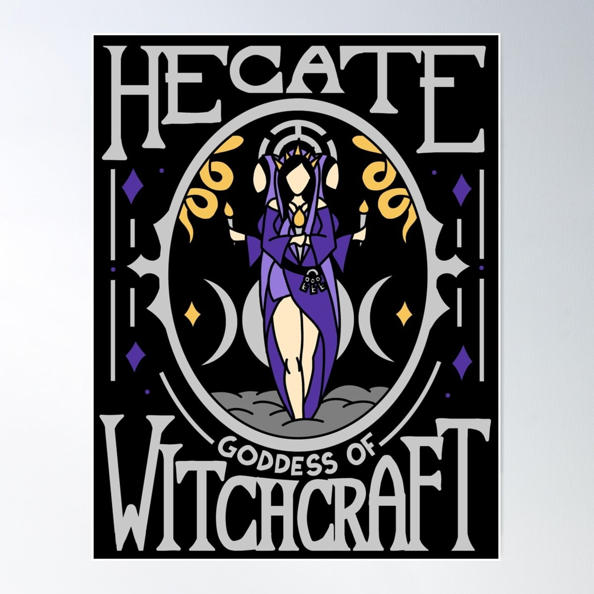 Hecate: Goddess Of Witchcraft, The Crossroads, The Keys Poster Wall Art ...