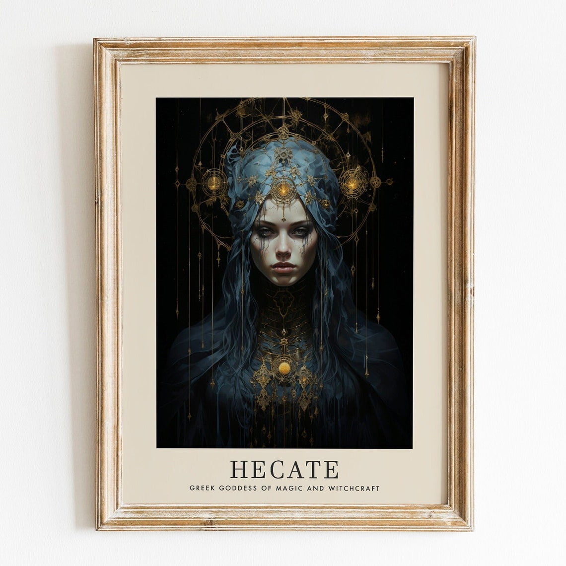 Hecate Greek Goddess Of Magic And Witchcraft, Hekate Wall Art, Greek Mythology Art, Witchcraft ...
