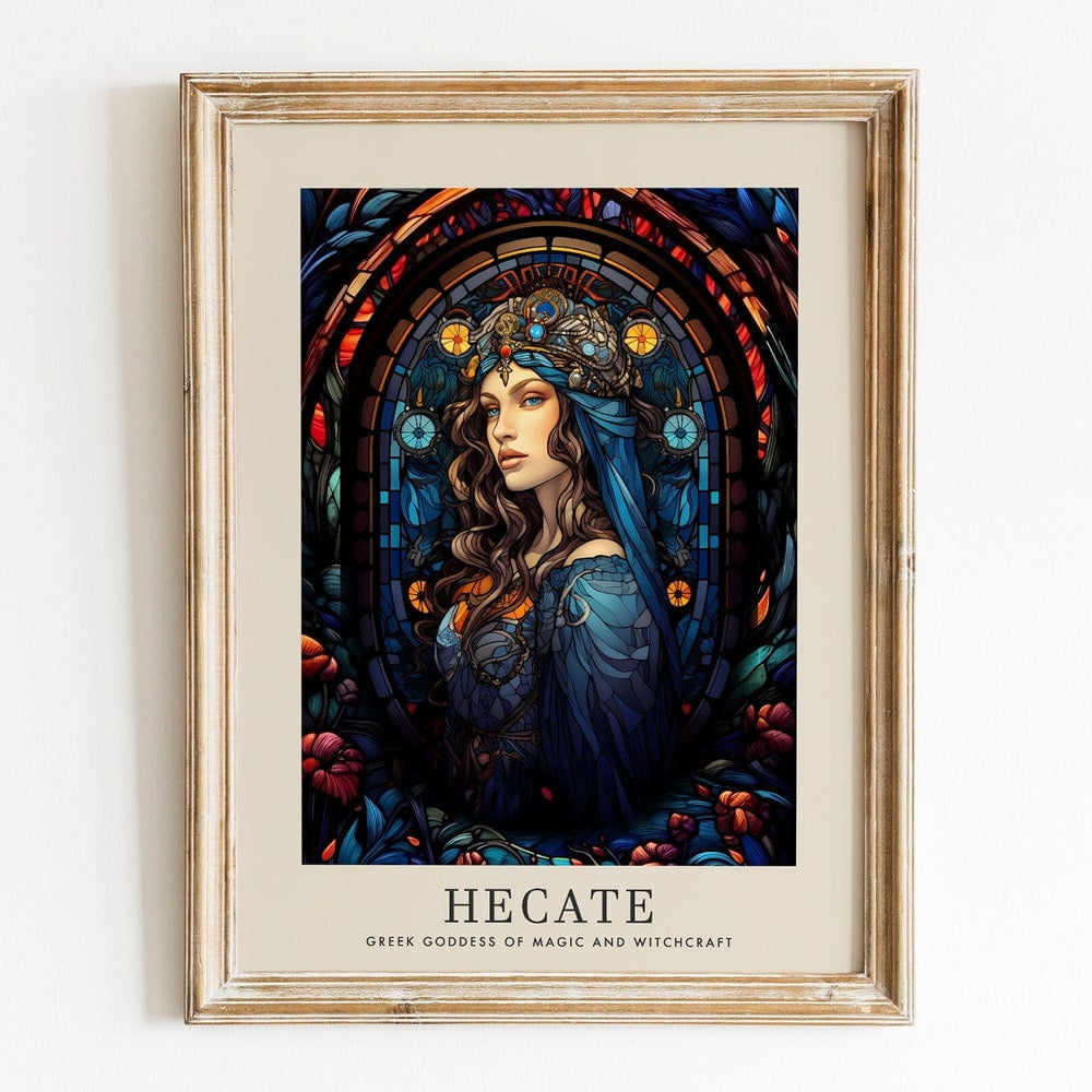 Hecate Greek Goddess Of Magic And Witchcraft Wall Art Stained Glass ...