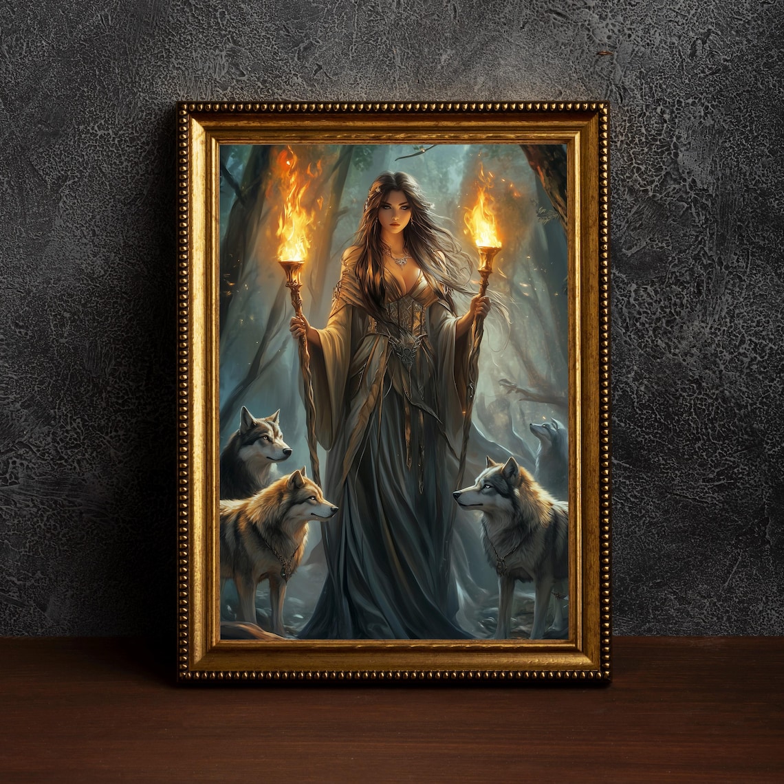 Hecate Guardian Of The Night, Greek Mythology Wall Art,Gothic Hecate ...