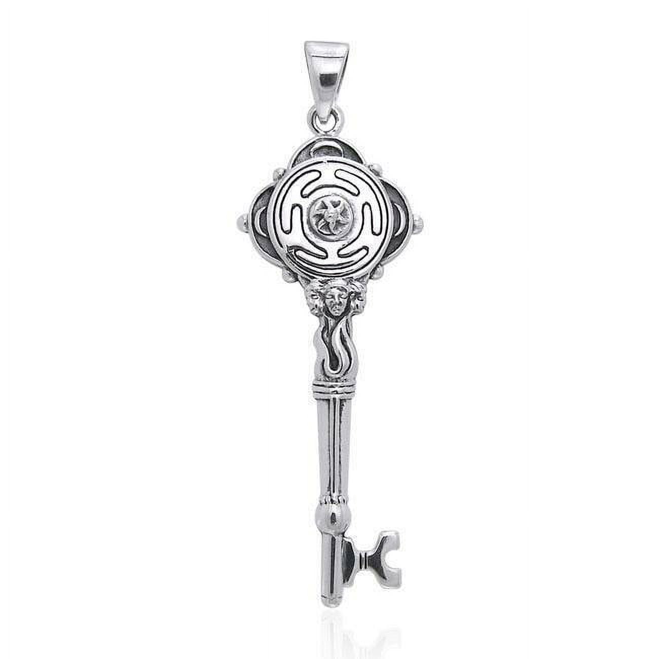 Hecate Key Wheel 925 Sterling Silver Pendant Fine Pagan Wiccan Jewelry ...