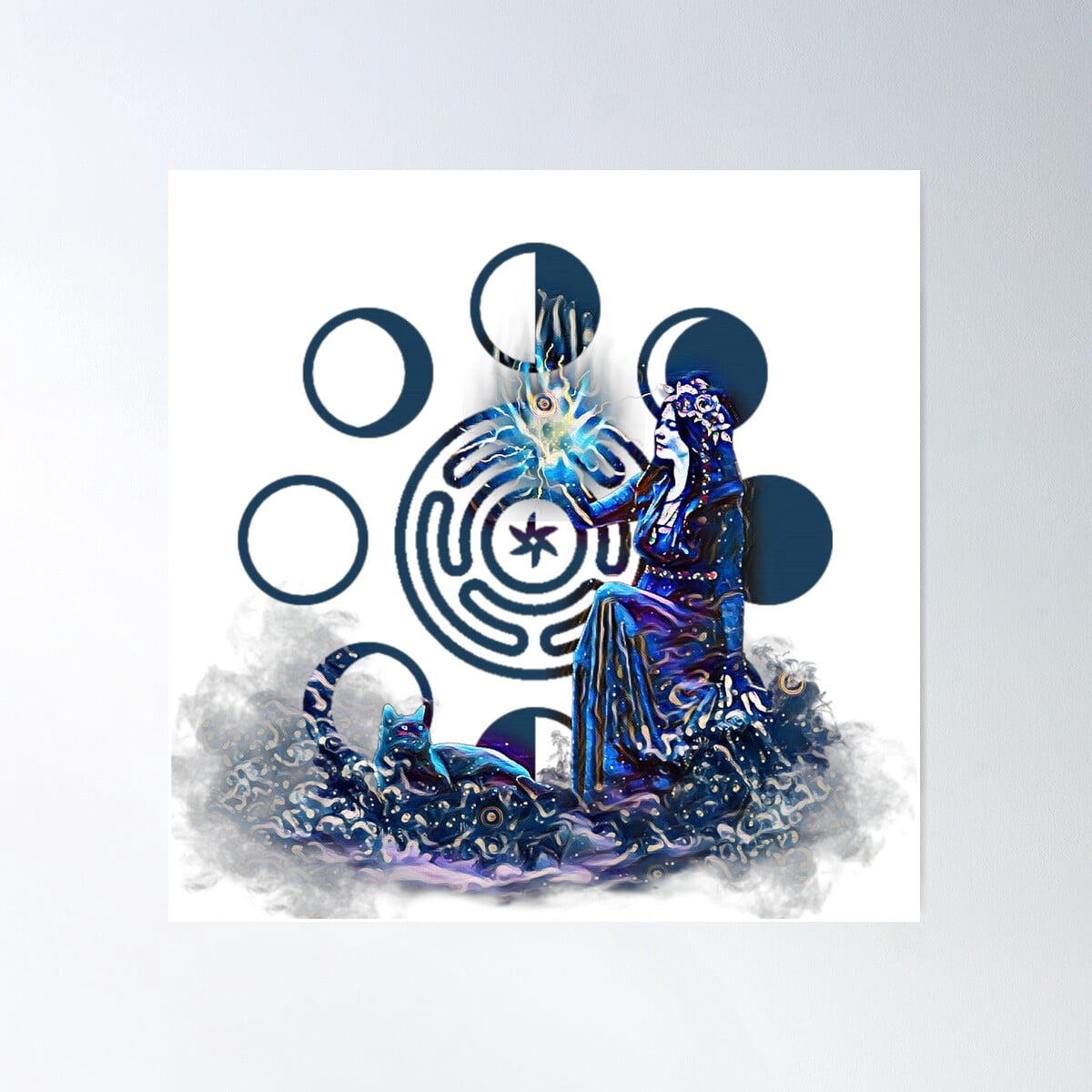Hecate Lighting The Way Poster Wall Art, Modern Wall Decor For Living ...