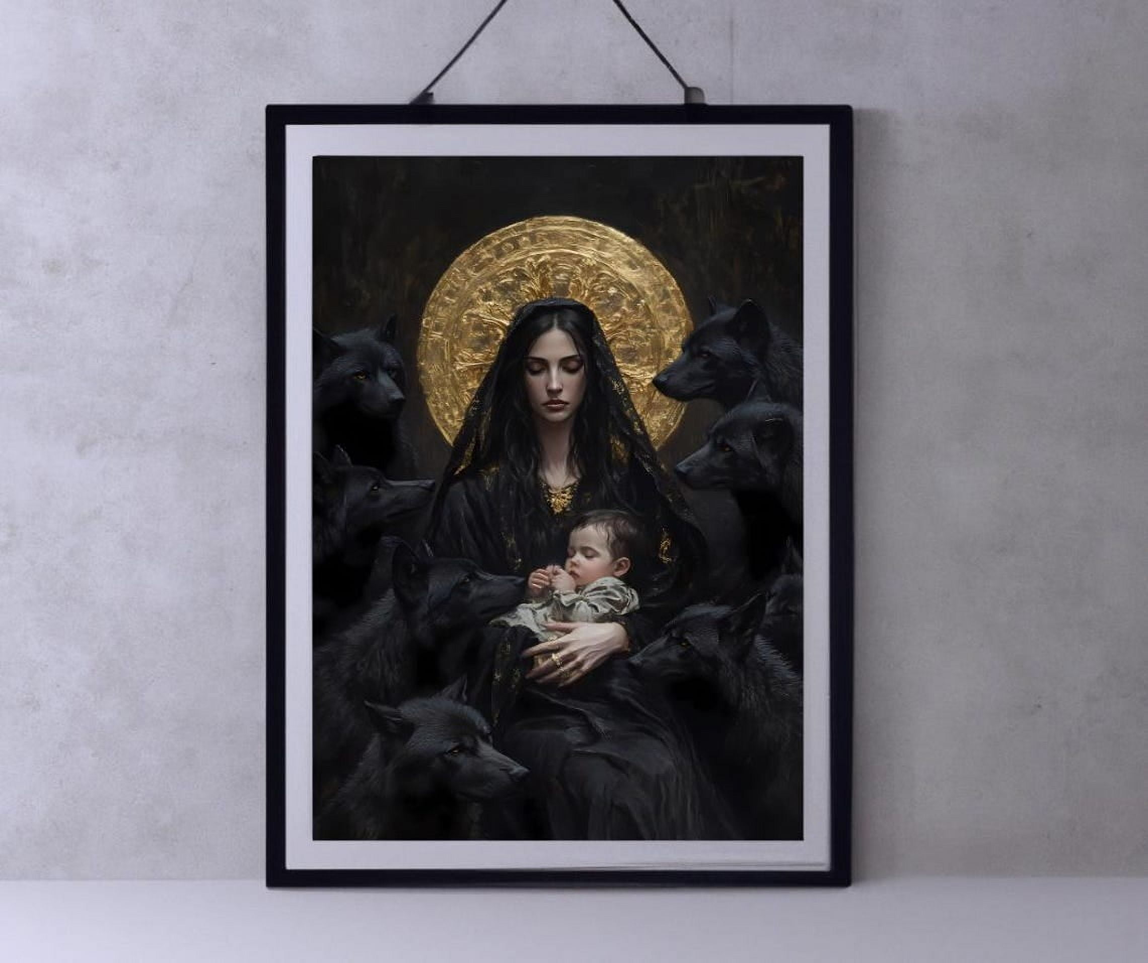 Hecate With Wolves Wall Art, Dark Academia Decor, Victorian Moody Wall ...