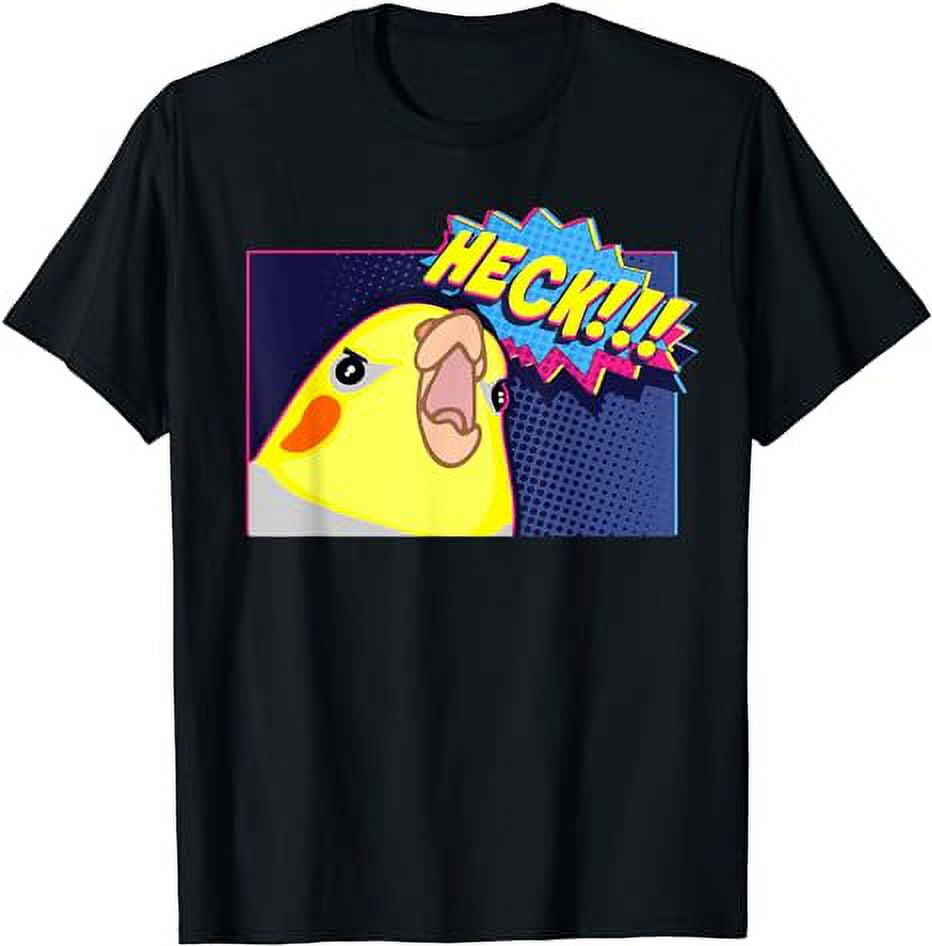 Heck Cockatiel, Birb memes, Funny angry Parrot lover T-Shirt - Walmart.com