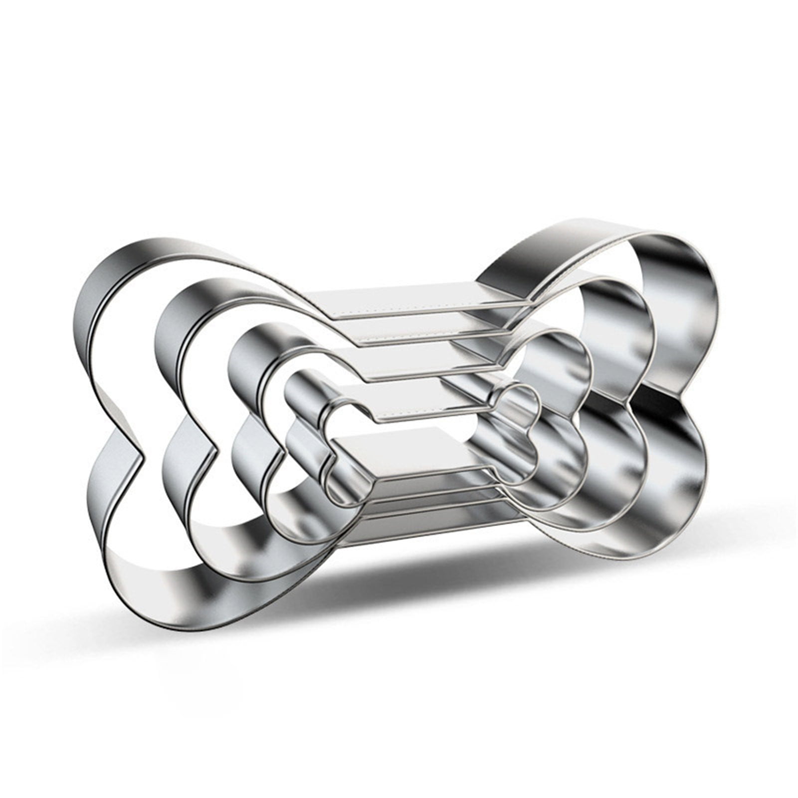 Hecteas Biscuit Moulds,Biscuit Mold,Dog Bone Four Stainless Cookie Dog ...