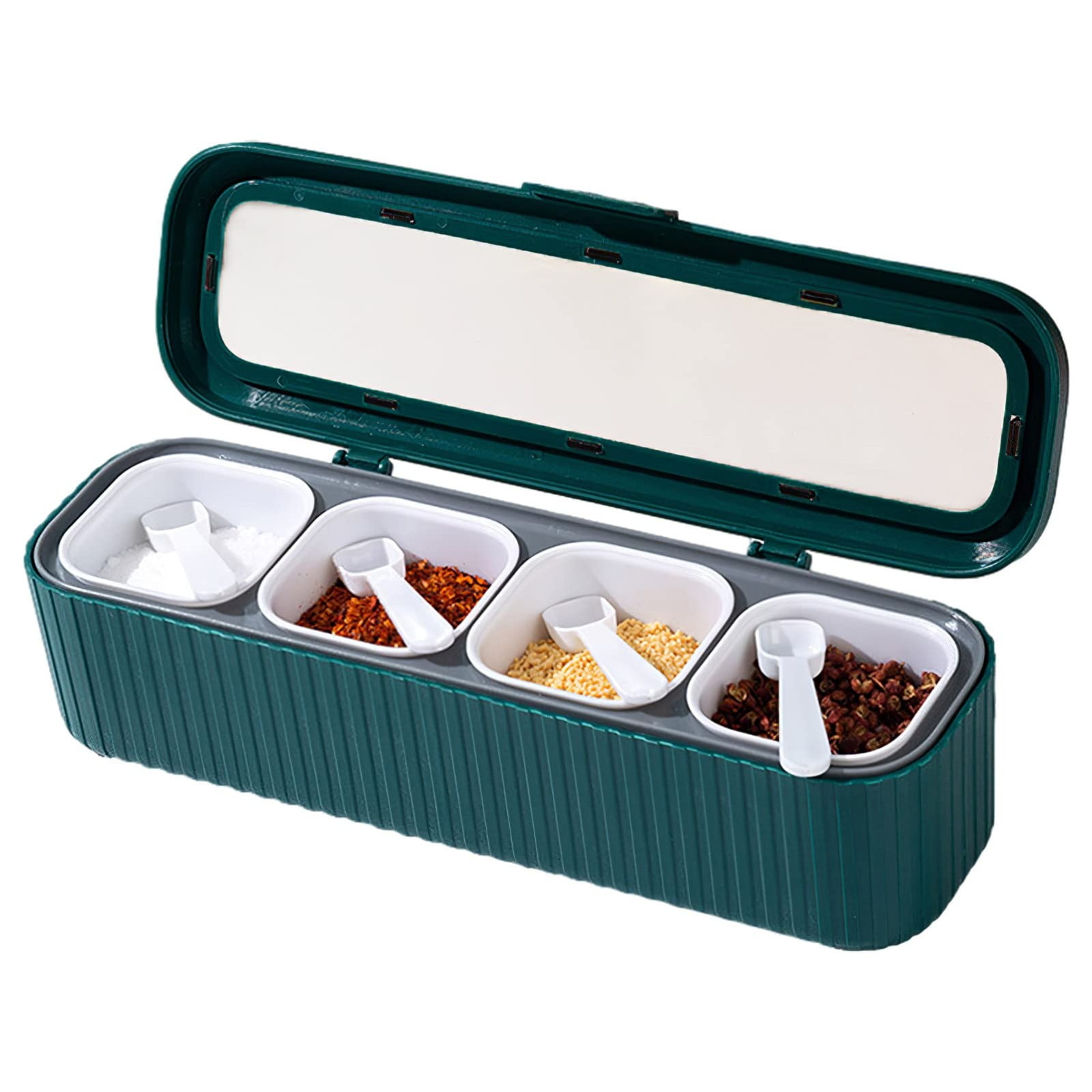 Hecteas Food Storage,Storage Rack,Seasoning Box Set 4 Piece Seasoning ...