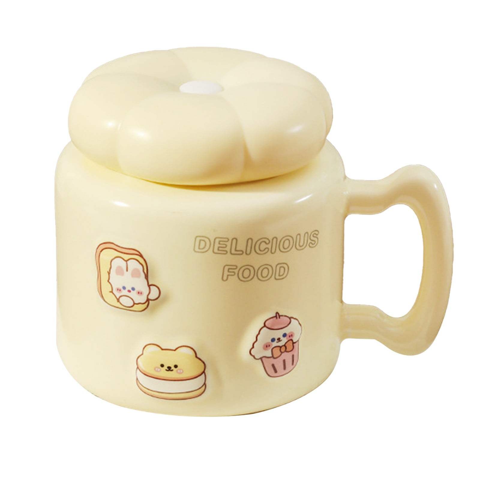 Hecteas Glass Bottle - Cups - 12 Oz Coffee Cup with Lid Novelty Animal ...