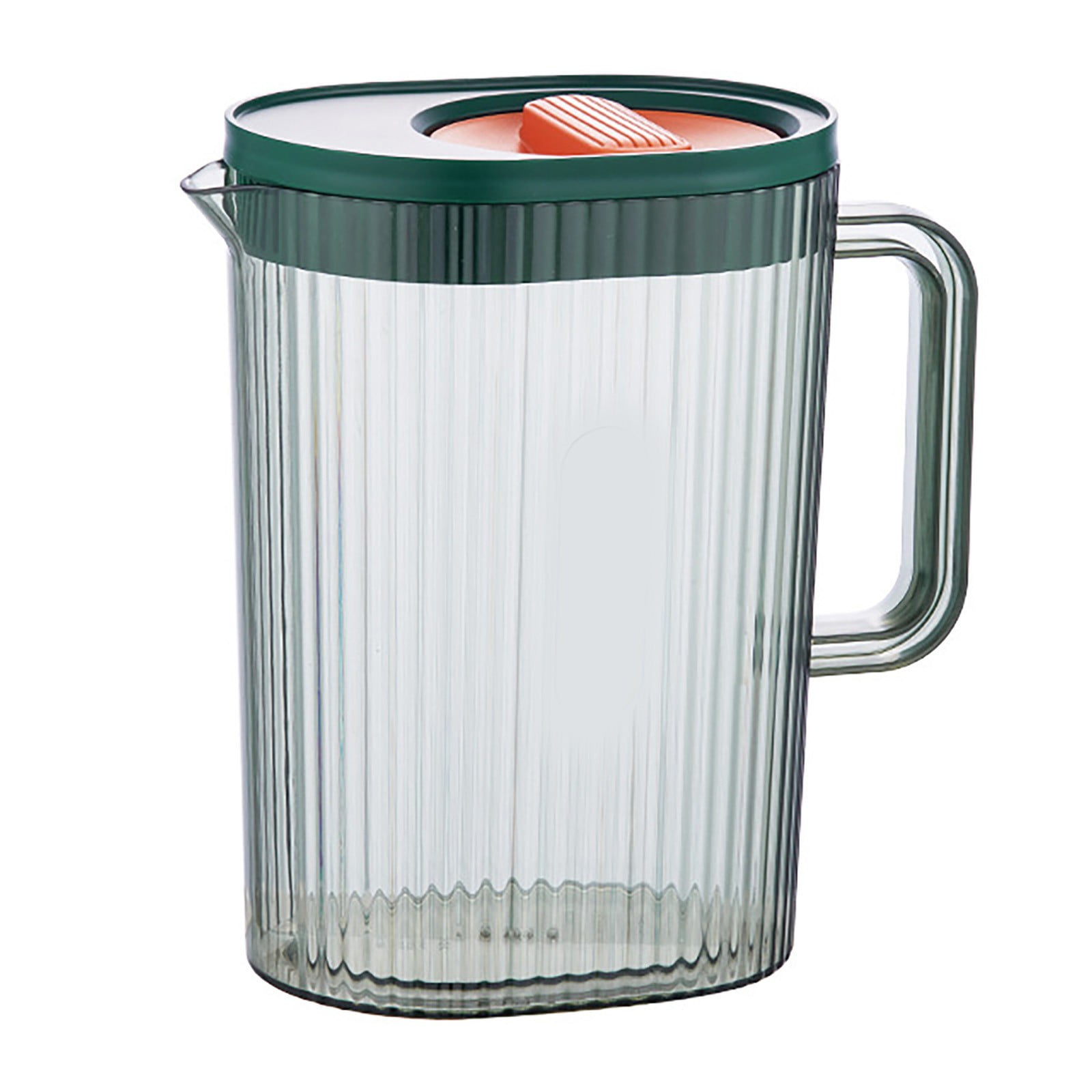 Hecteas Glass Bottle,Cups,2 Liter (68 Oz) Plastic Pitcher with Lid and ...