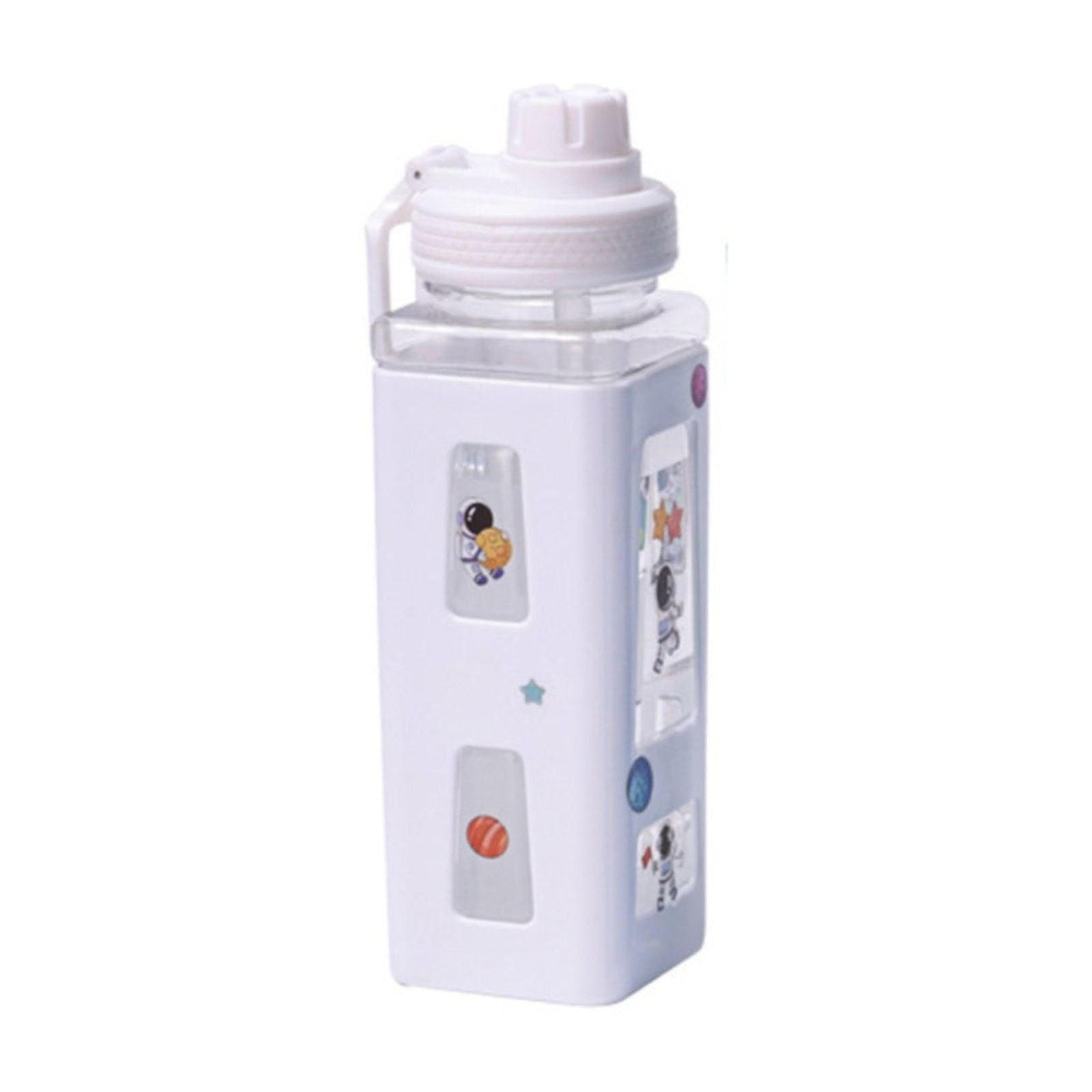 Hecteas Glass&Bottle,Kitchen Cups,Kawaii Water Bottle with Cute Large ...