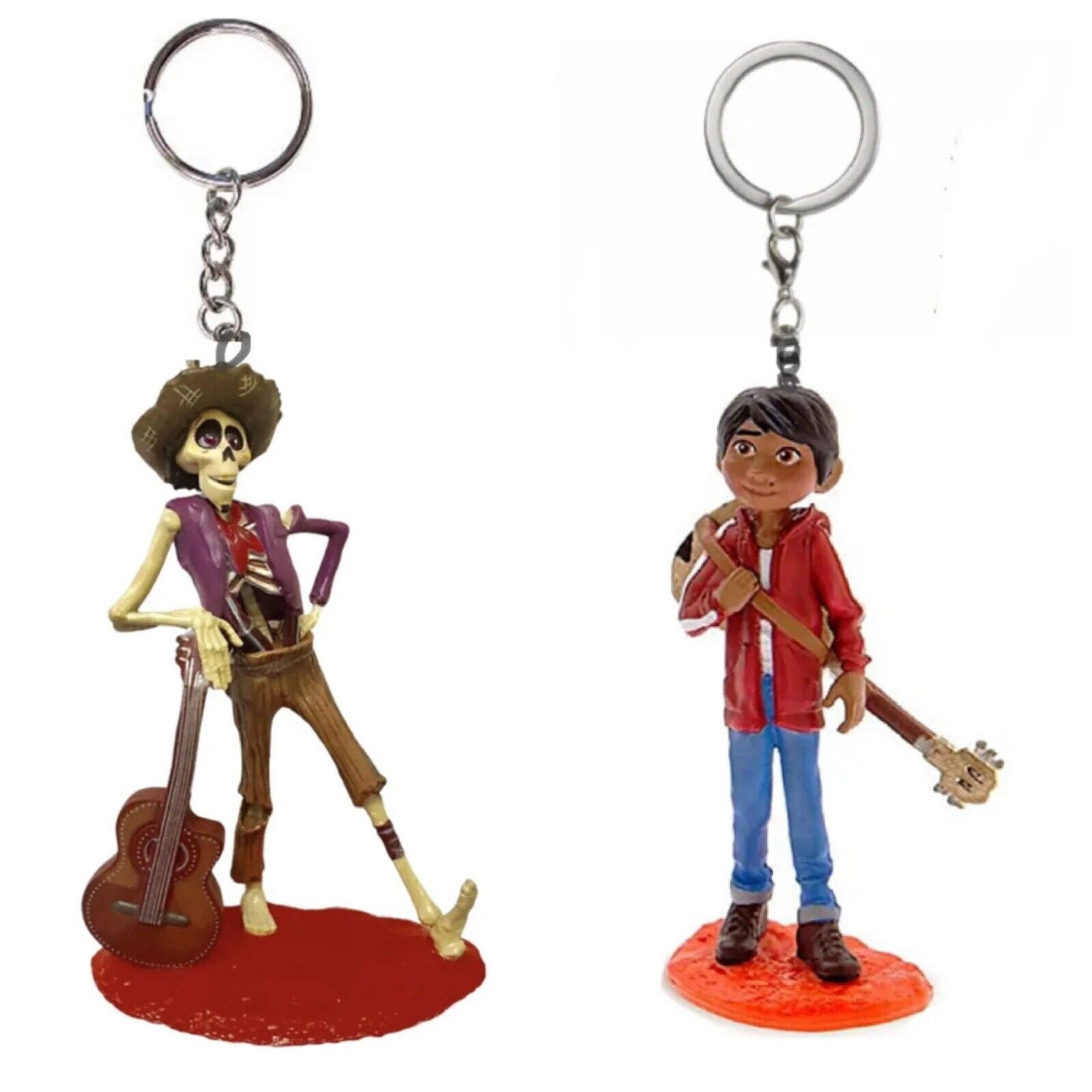 Hector & Coco Miguel Boy PVC Key Ring Keychain Figure Figurine Ornament ...
