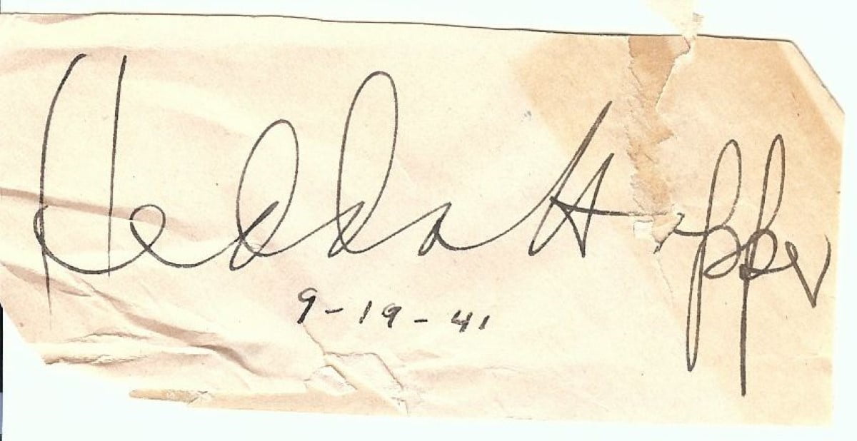 Hedda Hopper Signed Autographed Cut Signature Trumbo Actress JSA ...