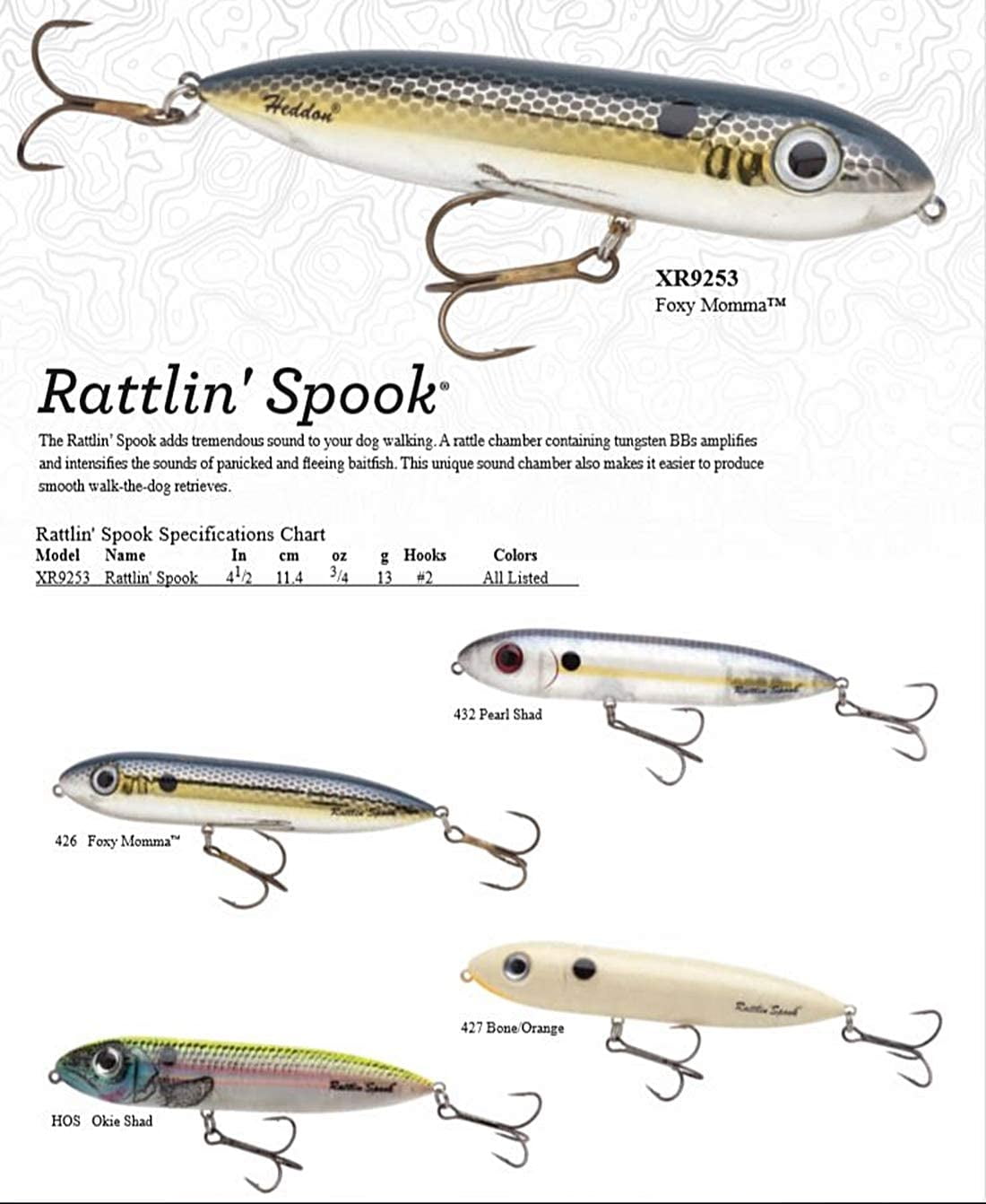 Heddon Rattlin' Spook - Walmart.com