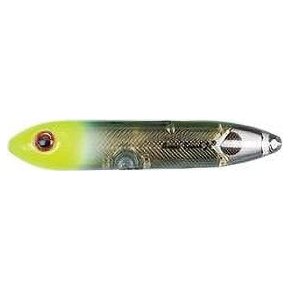 Heddon Super Spook Jr. Topwater Bait, 3 1/2", 1/2 oz, Chartreuse Gold ...