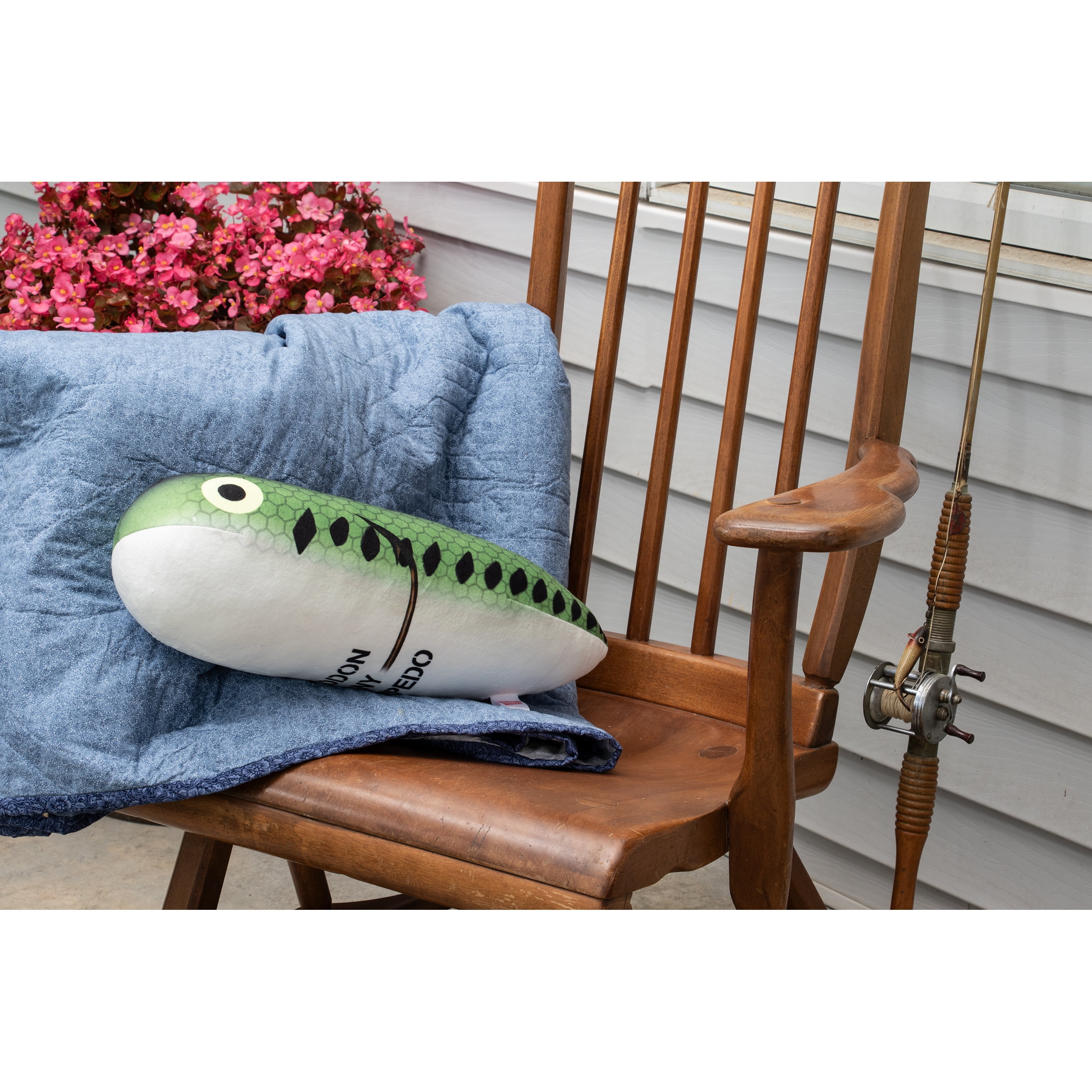 Heddon Tiny Torpedo Baby Bass Pillow Decor Soft Textile Cotton Interior ...