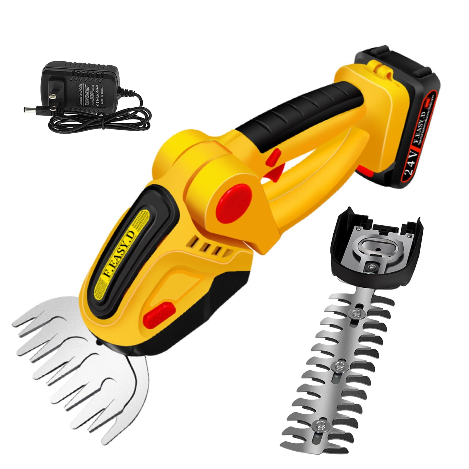 Hedge Clippers, Shears, 2 in 1 Garden Hedge Shears 1100spm Electric ...