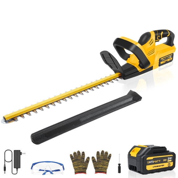 CATGOOD 22'' Cordless Electric hedge trimmer with 2x3.0Ah battery and ...