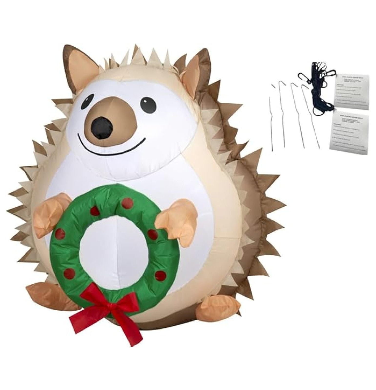 Hedgehog 3 Foot Christmas Inflatable LED Holiday Outdoor Yard Lighted ...