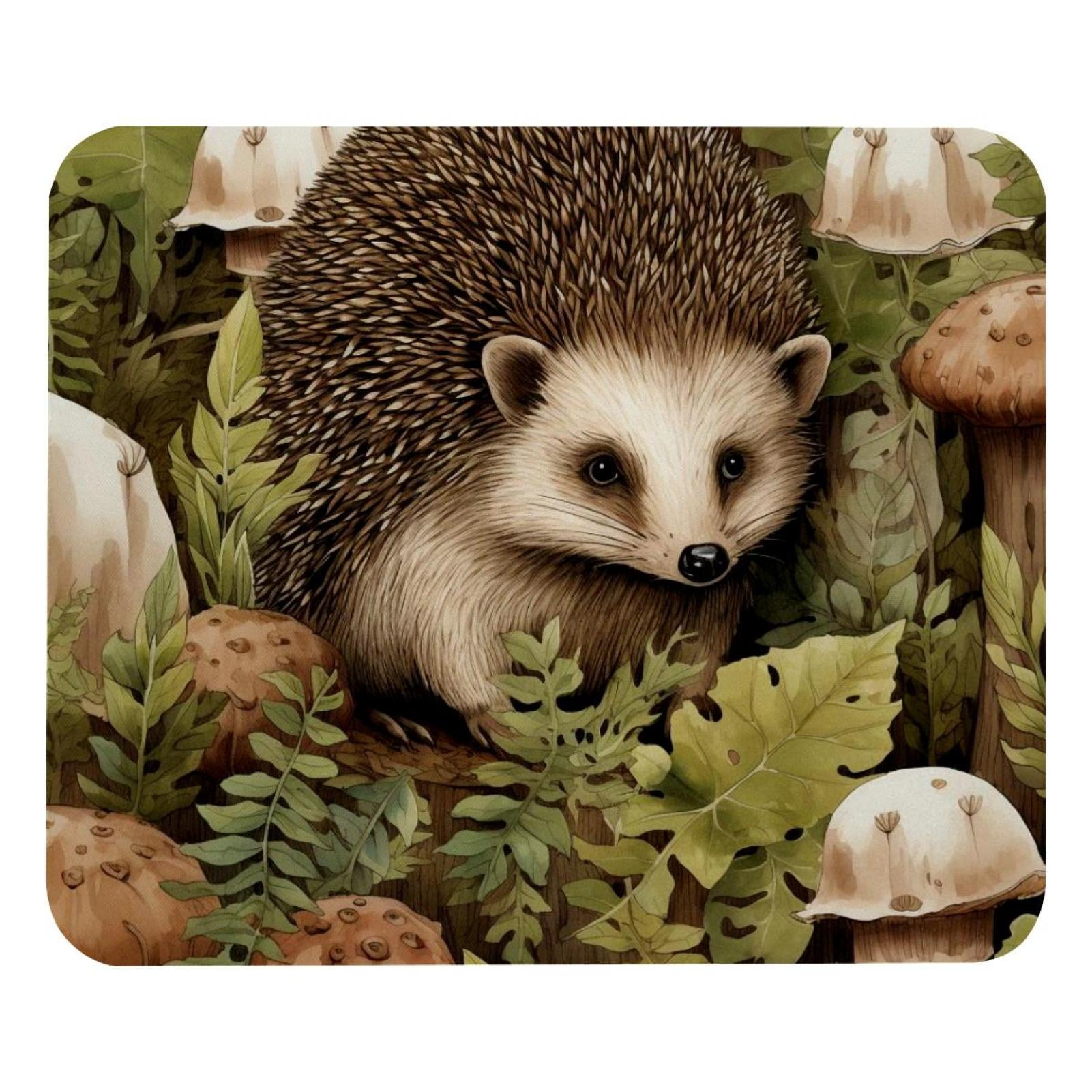 Hedgehog 8.3x9.8 Inch Square Gaming Mouse Pad with Non-Slip Rubber ...