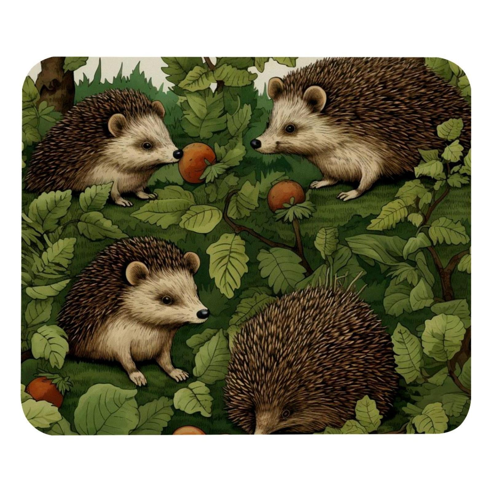 Hedgehog 8.3x9.8 Inch Square Gaming Mouse Pad with Non-Slip Rubber ...