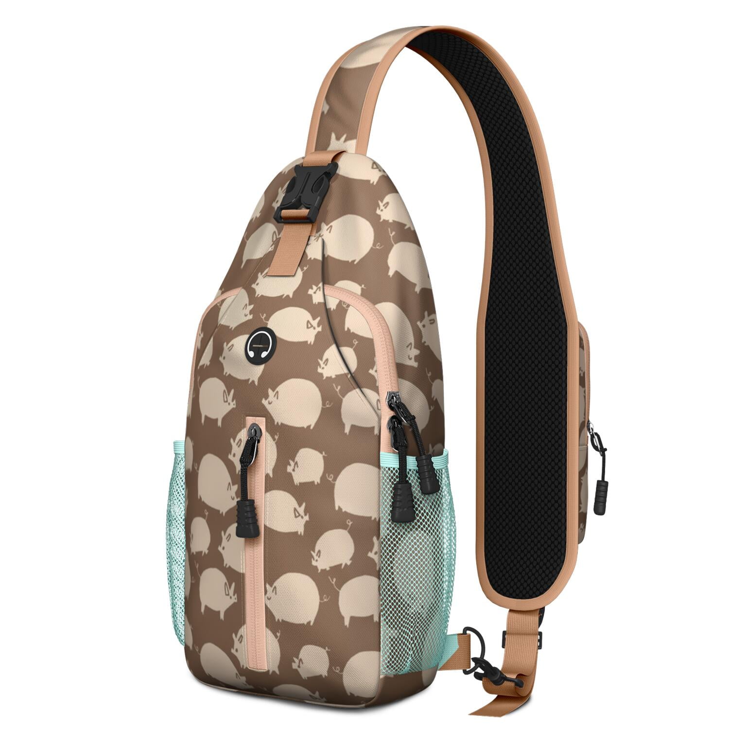 Hedgehog Adorable Cute Cartoon Sling Backpack for Women Men – Water ...