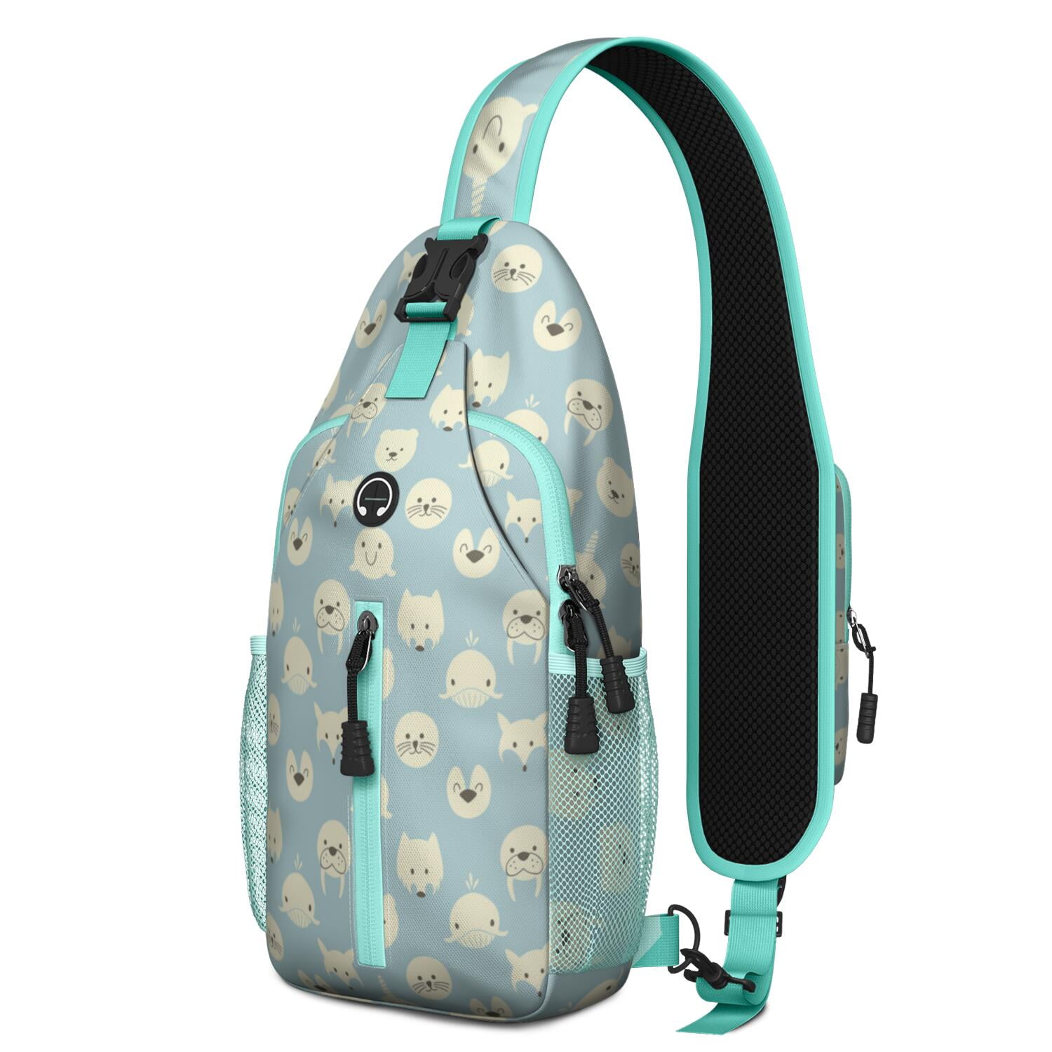 Hedgehog Adorable Cute Cartoon Sling Backpack for Women Men – Water ...