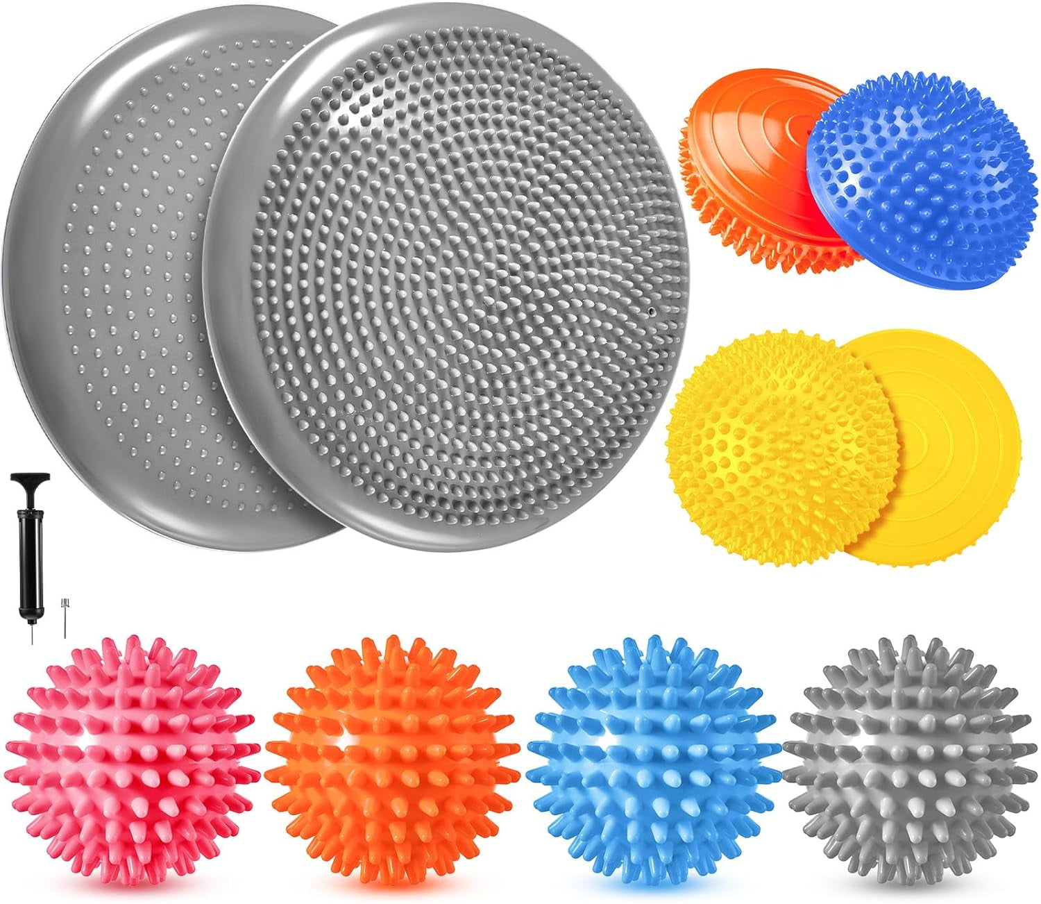 Hedgehog Balance Pods with Hand Pump Including 1 Balance Pad 3 Balance ...