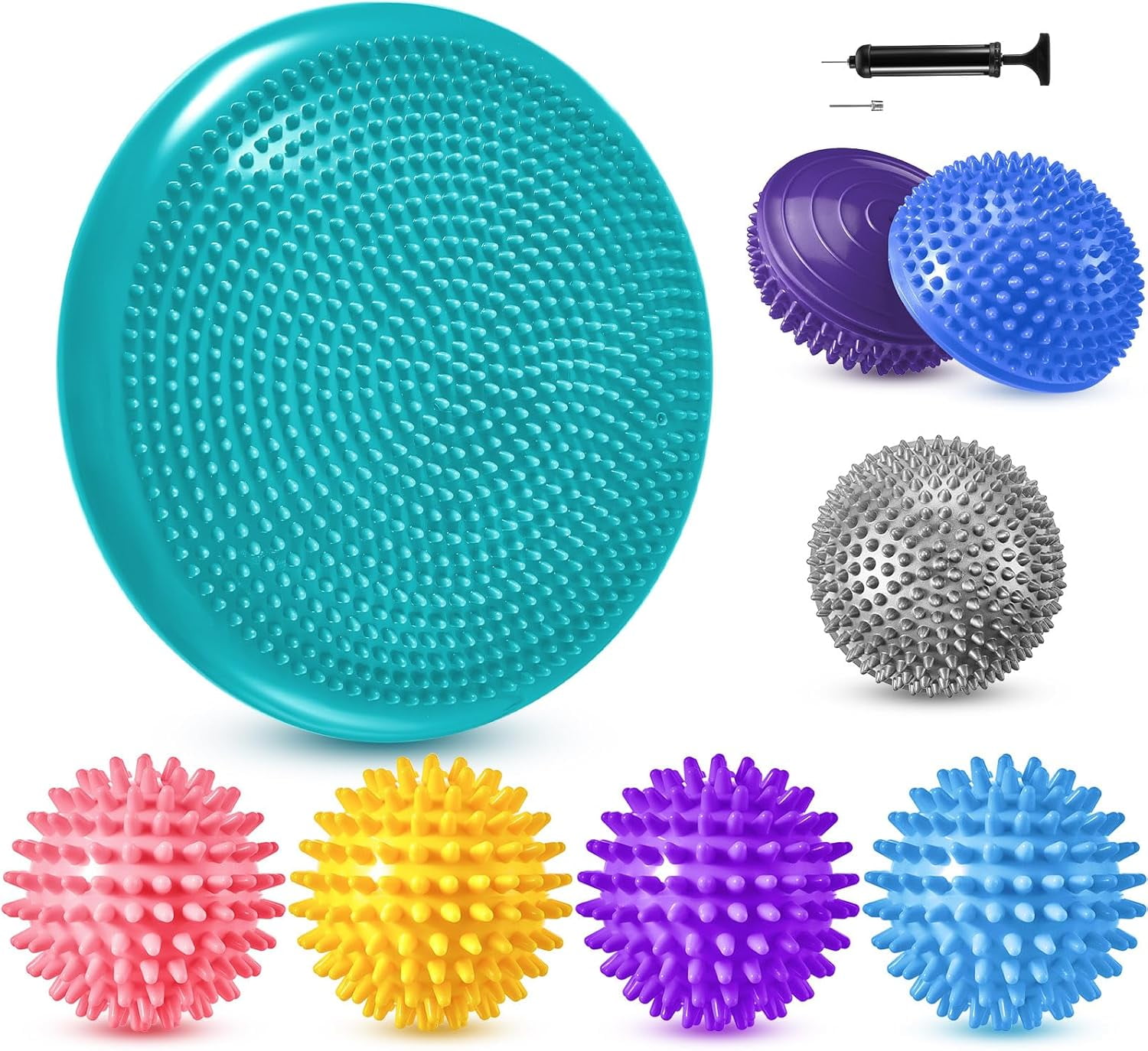 Hedgehog Balance Pods with Hand Pump Including 1 Balance Pad 3 Balance ...