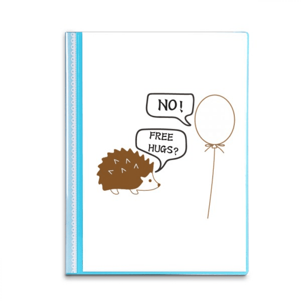 Hedgehog Balloon Puncture Request Book Sheet Protectors Portfolio ...