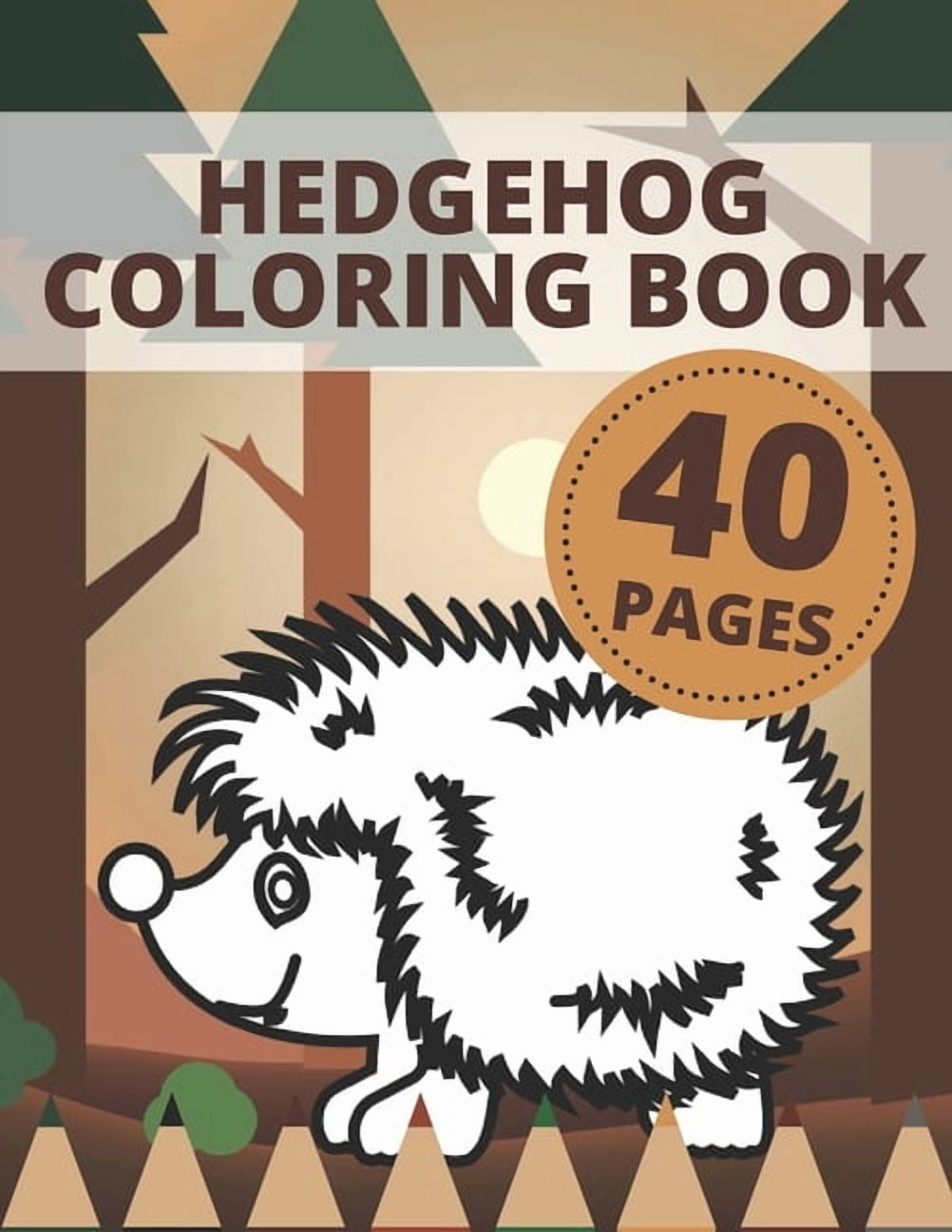Hedgehog Coloring Book: Animals Activity Pages For Kids And Toddlers ...