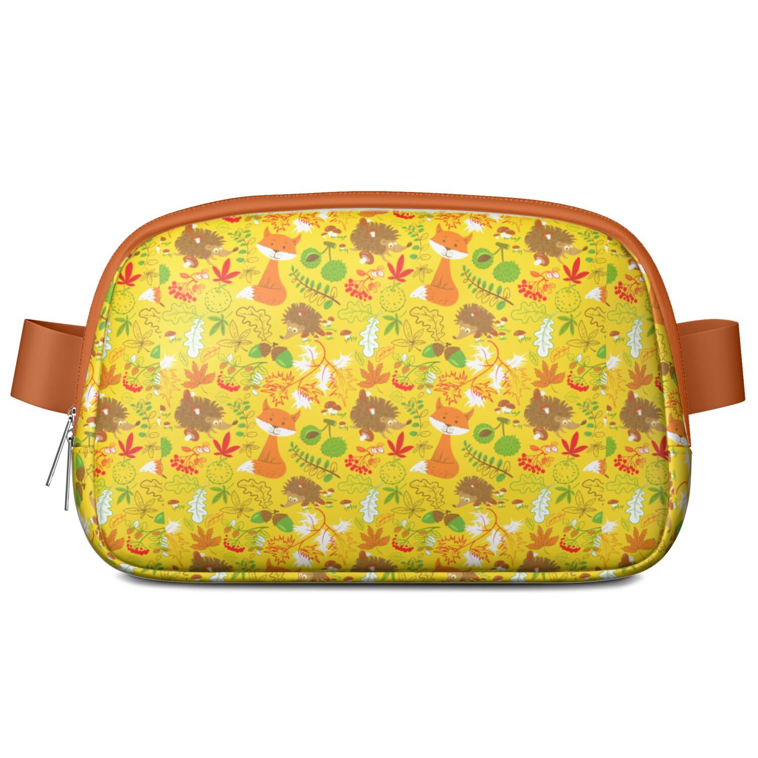 Hedgehog Fanny Pack - Adorable Forest Animal Print Waist Bag ...