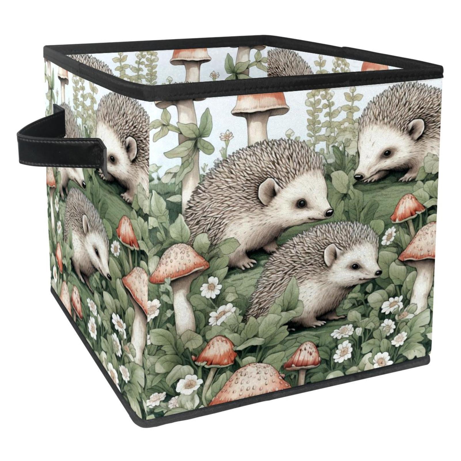 Hedgehog Foldable Storage Basket Toy Box Storage Cubes Organizer with ...