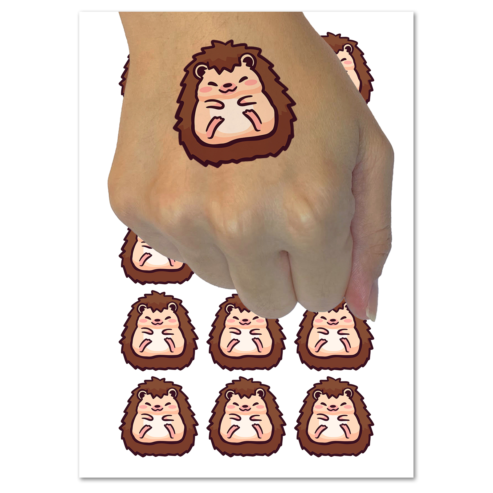 Hedgehog Full Body Water Resistant Temporary Tattoo Set Fake Body Art ...