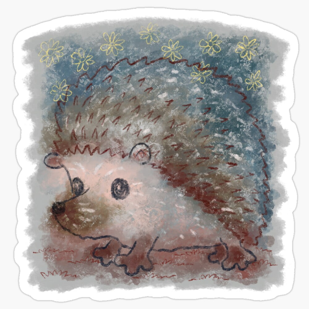 Hedgehog Graffiti Sticker Phone Decal Water Bottle Stickers Car Decals ...