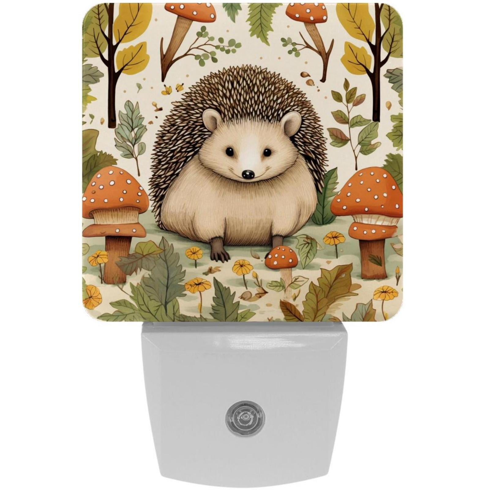 Hedgehog LED Square Night Lights - Energy Efficient and Stylish Bedroom ...