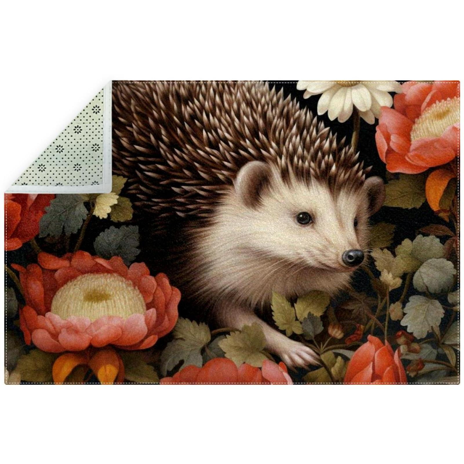 Hedgehog Polyester Indoor Mat for Comfort and Style - Home or Office ...