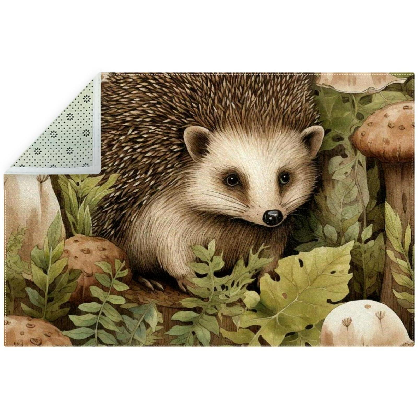 Hedgehog Polyester Office Mat - Right-Angle Floor Protector for Comfort ...