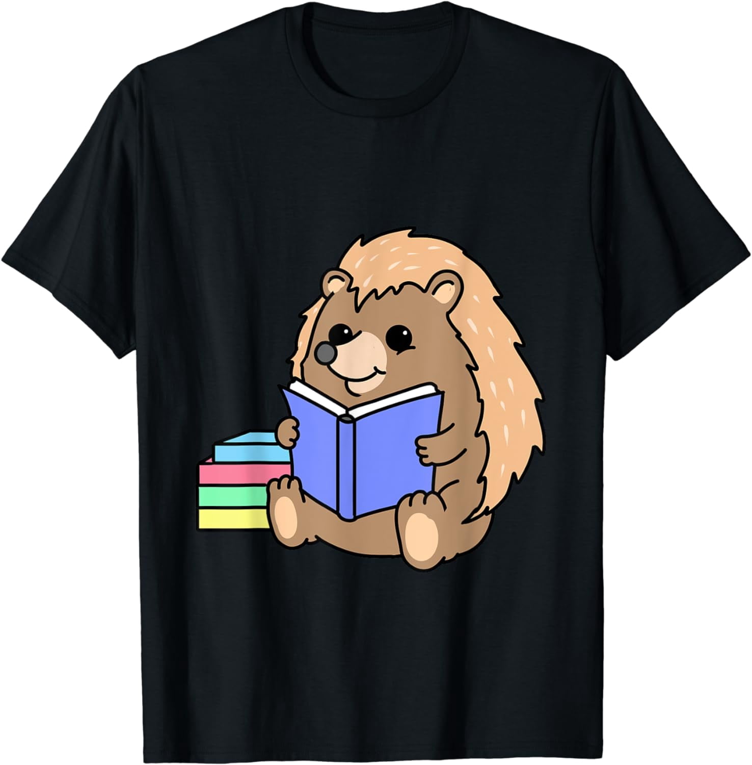 Hedgehog Reading Book For Librarian T-Shirt - Walmart.com