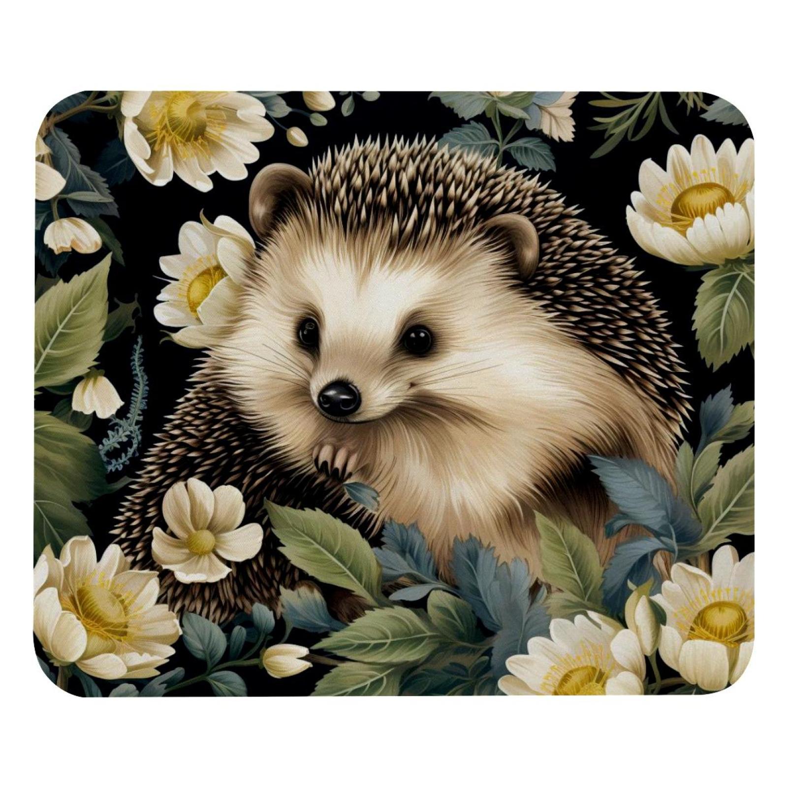 Hedgehog Square Gaming Mouse Pad Desk Mat, 8.3x9.8 Inch, Non-Slip ...
