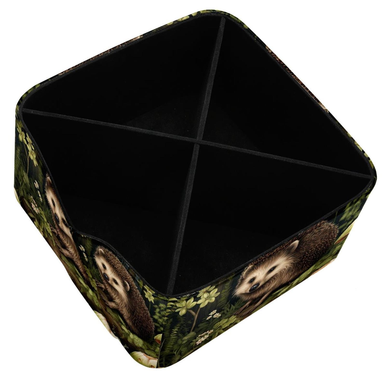 Hedgehog Square Pen Holder Pencil Organizer Pencil Case with 4 ...