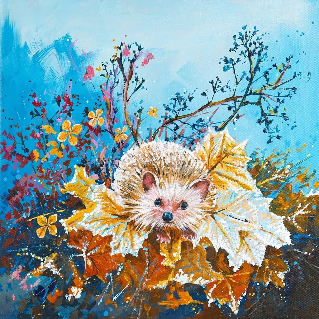Hedgehog in Autumn Puzzles for Adults 1000 Pieces, Impossible Hard ...
