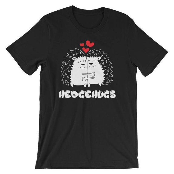 Hedgehugs Hedgehog Hugs Valentine Day Animal Love Graphic Novelty Tee ...