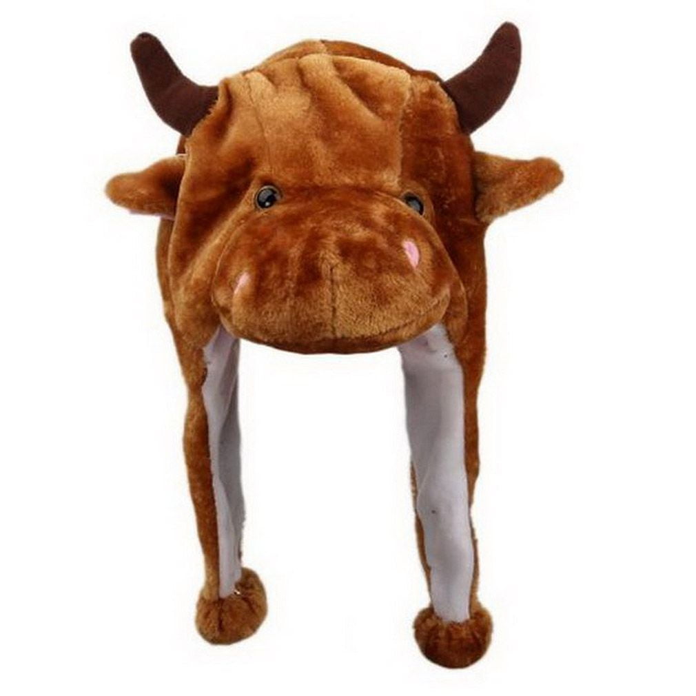 Hedging Cap Hat With Pom Cartoon Hat Earflap Cap Plush Animal Hats ...