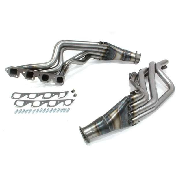Hedman 85620 Mild Steel Raw Long Tube Racing Exhaust Headers for 79-93 ...