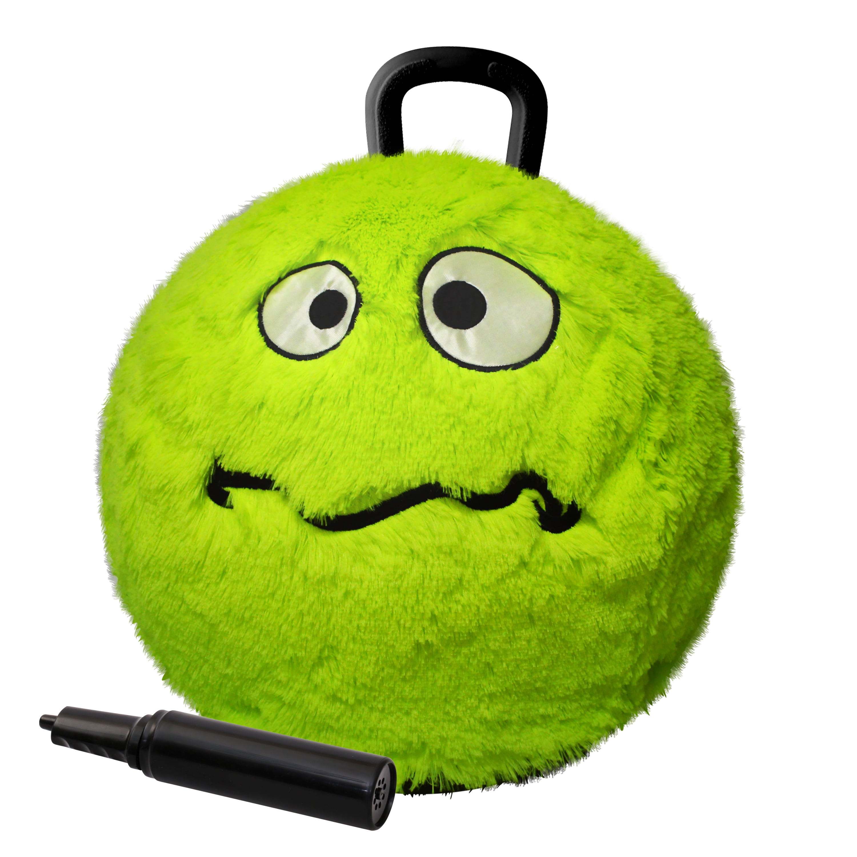 Hedstrom - 18 Inch Green Monster Plush Hopper w/Pump, Kids Bouncy Ball ...