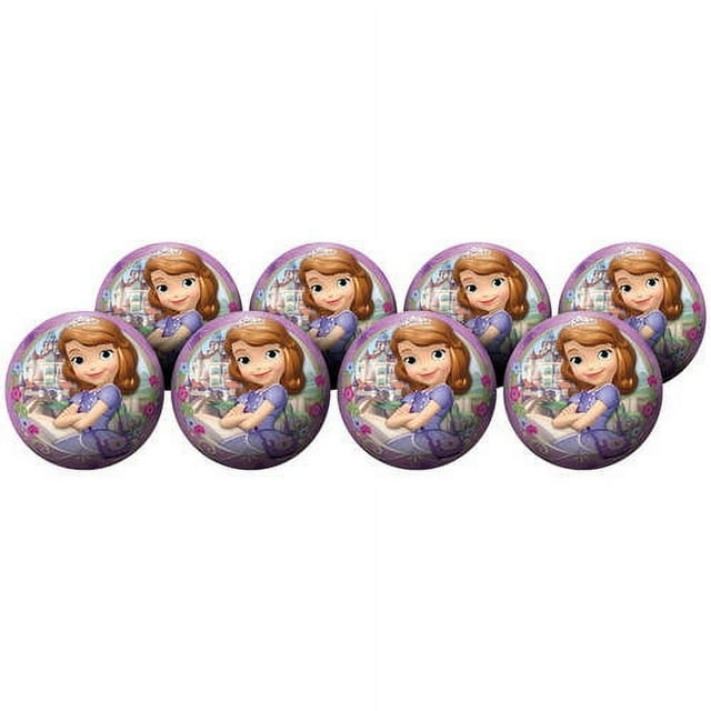 Hedstrom #6 Sofia The First Playball Deflate Party Pack of 8 balls ...